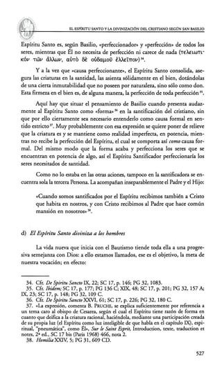 El espíritu santo y la divinización del cristiano según san basilio ...