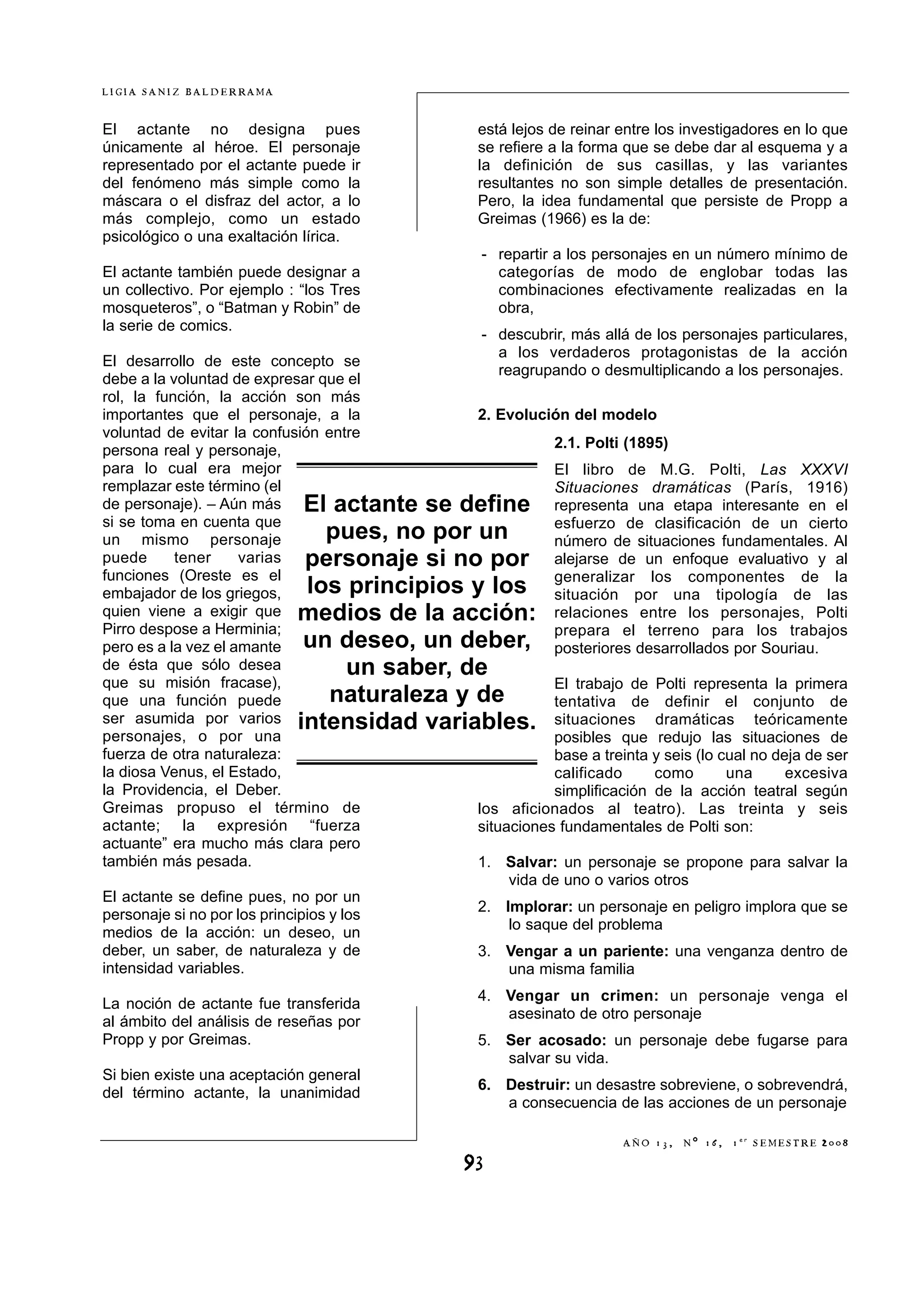El esquema actancial explicado | PDF