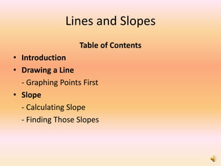 Lines and Slopes | PDF