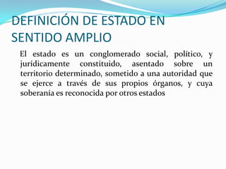 El estado | PPTX