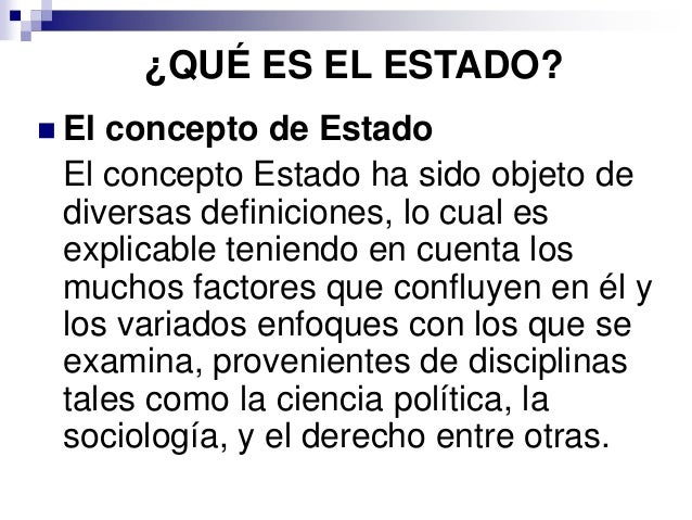 Concepto De Estado