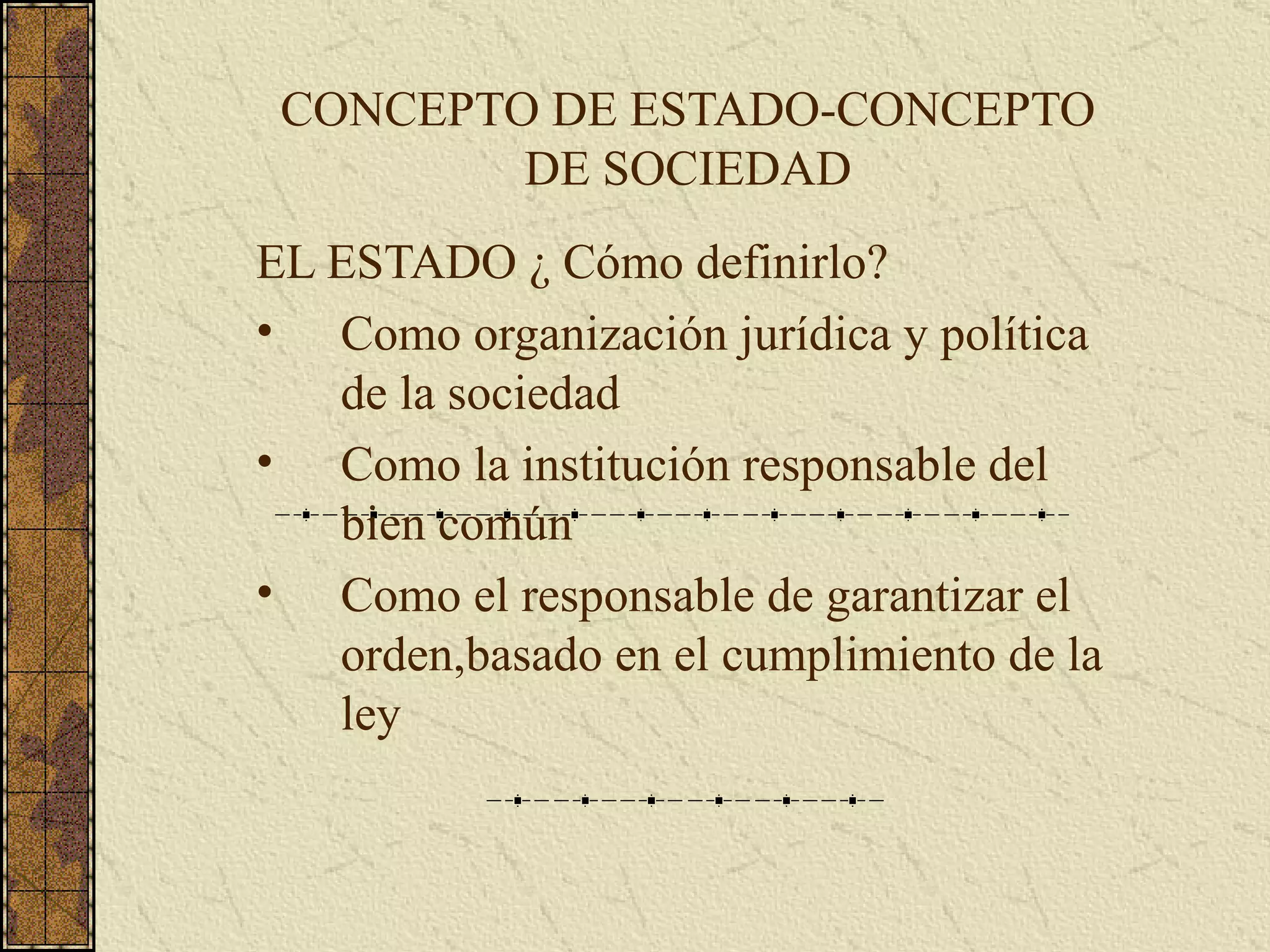 El estado como concepto historico | PPT