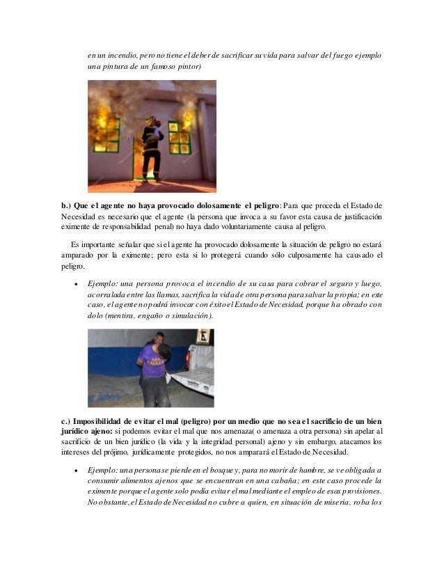 El estado de necesidad y legitima defensa El estado de necesidad y legitima defensa