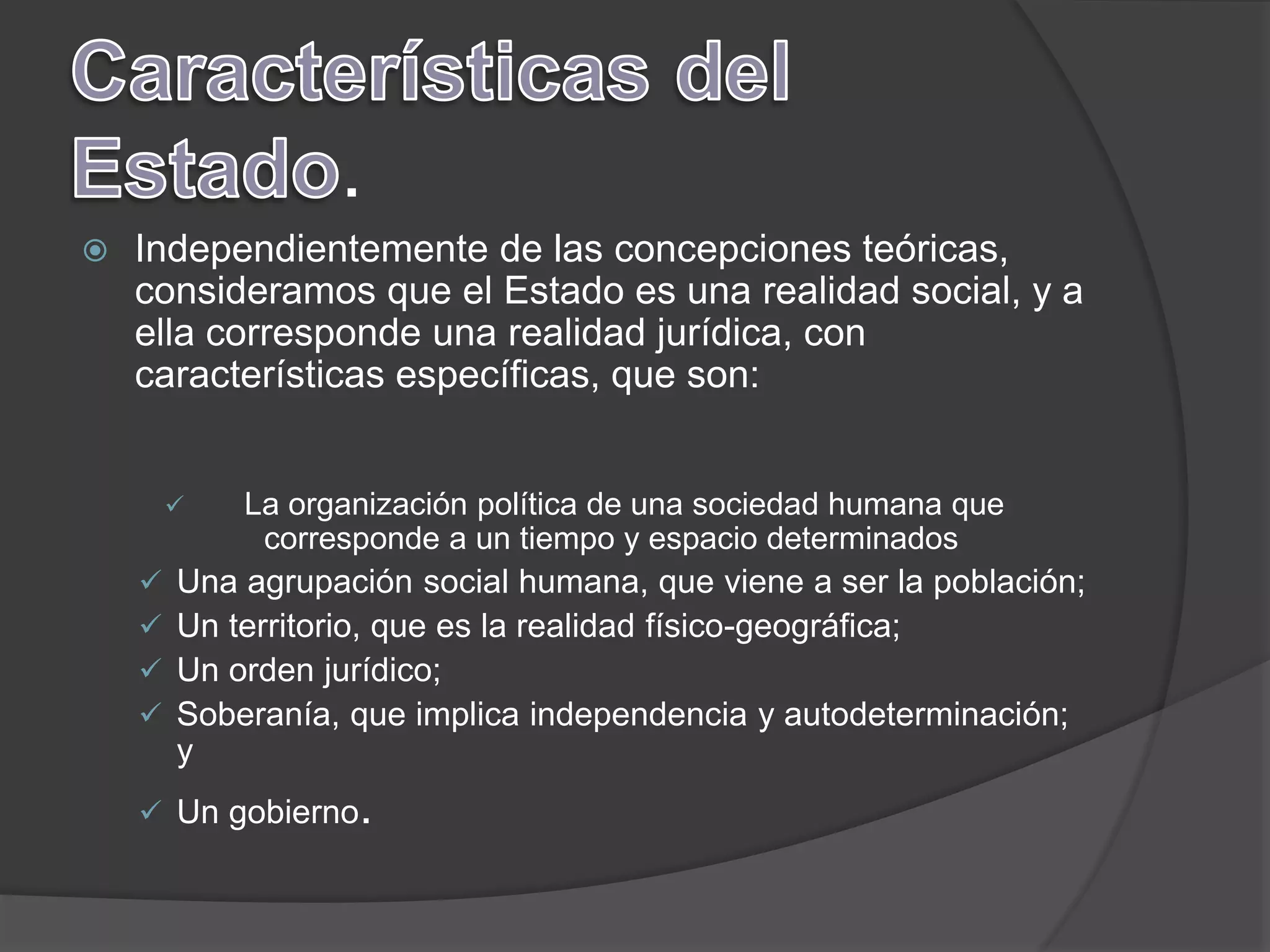 El estado y sus elementos | PPT