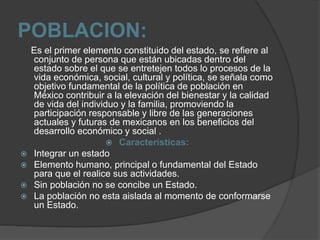 El estado y sus elementos | PPTX