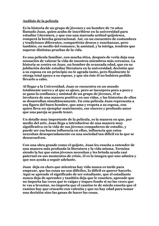 Pelicula :El estudiante | DOCX