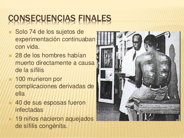 El estudio de la sífilis de Tuskegee