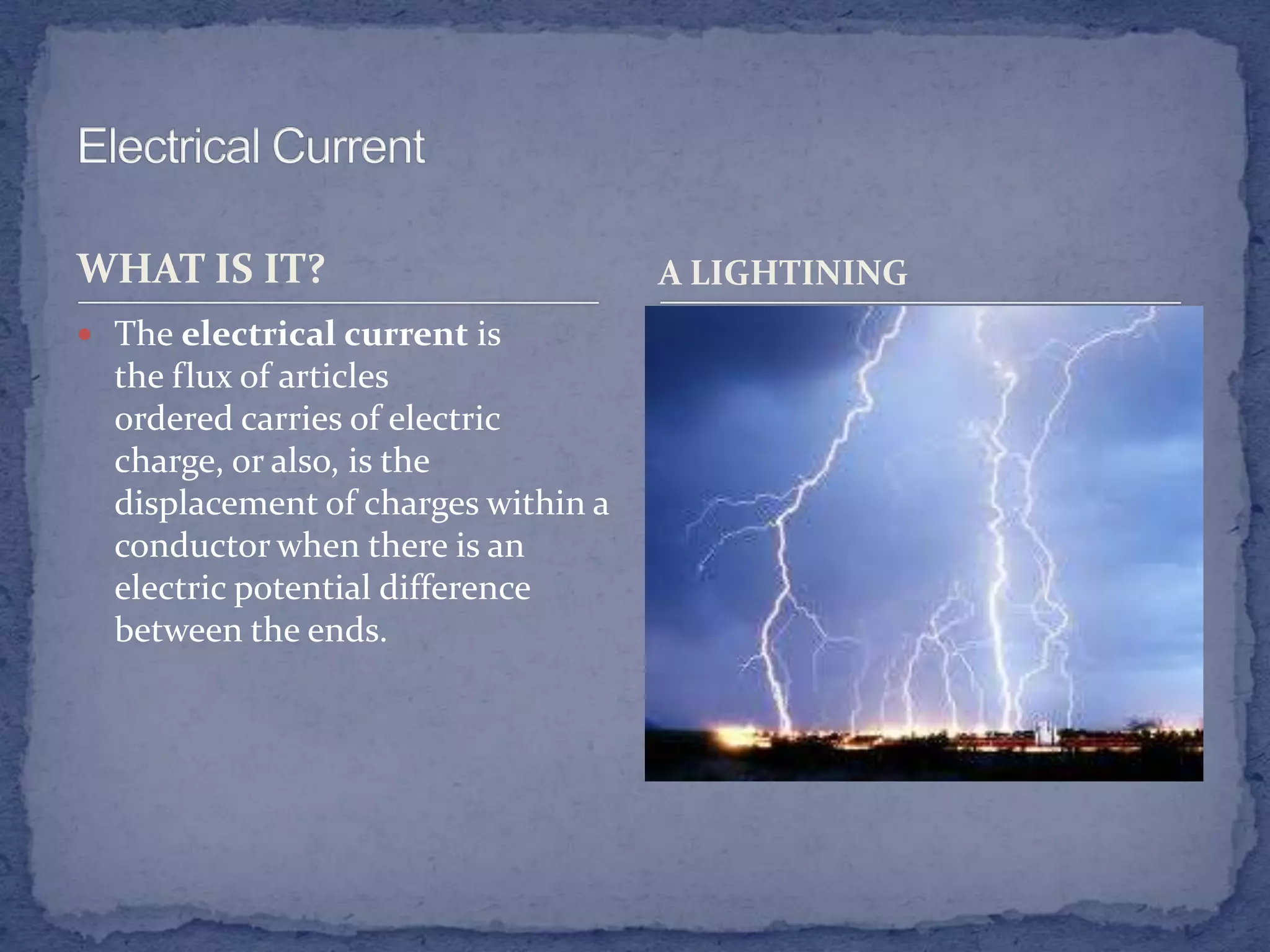Eletrical current | PPT