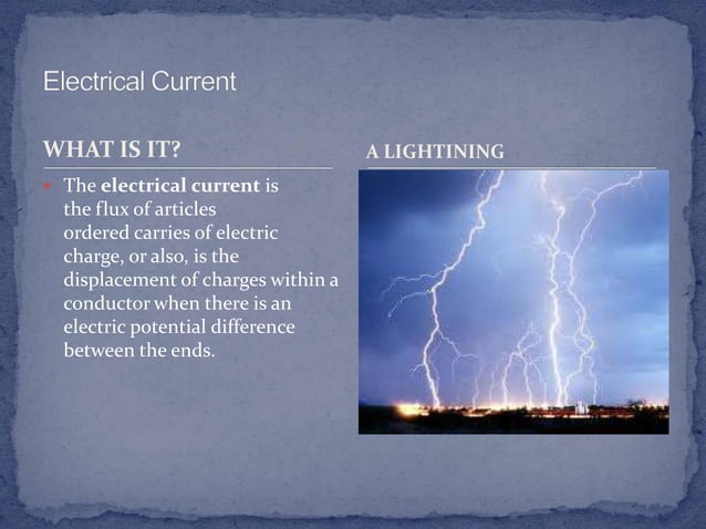 Eletrical current | PPT