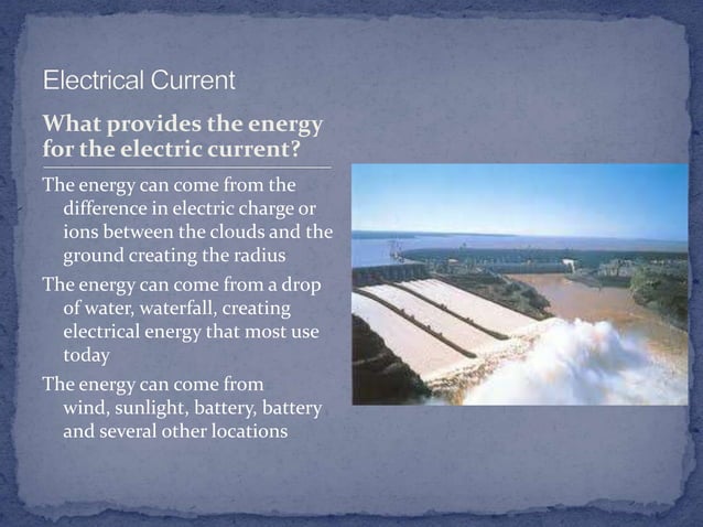 Eletrical current | PPT