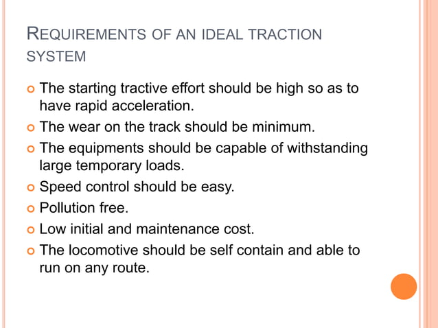 Eletric traction | PPT | Free Download
