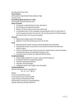 Eletrochemical desalter | PDF