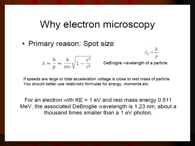eletron microscopy.ppt | Physics | Science