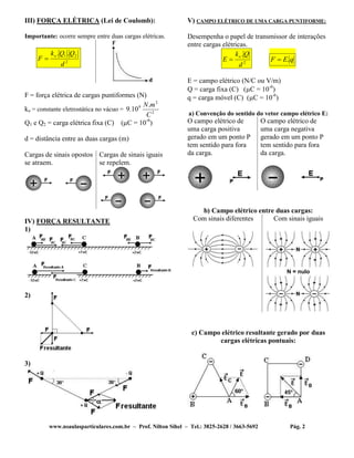 Eletrostatica resumo | PDF