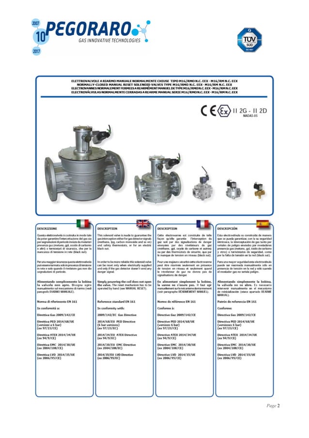 Elettrovalvole Eexd - Eexd Solenoid valve RM | PDF