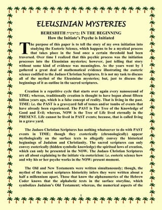 Eleusinian Mysteries | PDF