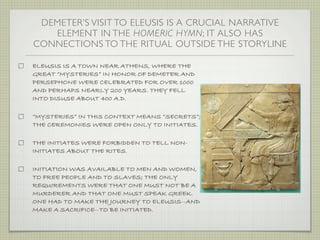Eleusinian mysteries | PPT