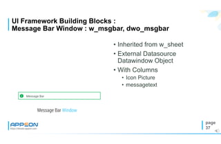 Creating Modern UI PowerBuilder Framework using native objects | PPT
