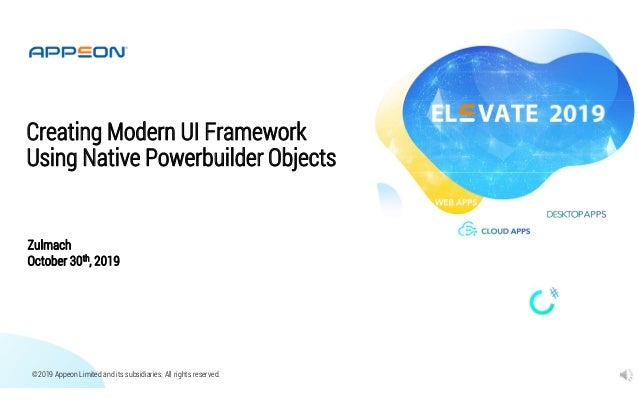 Creating Modern UI PowerBuilder Framework using native objects