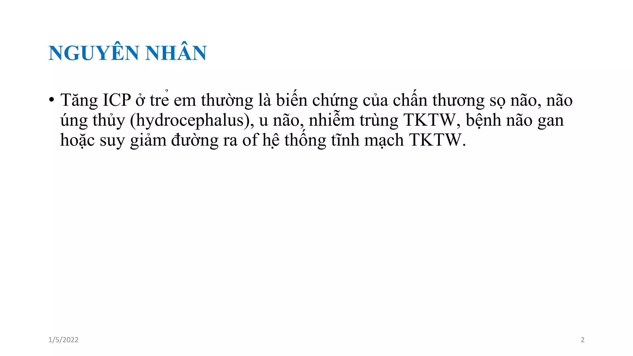 Elevated intracranial pressure (icp) in children | PPT