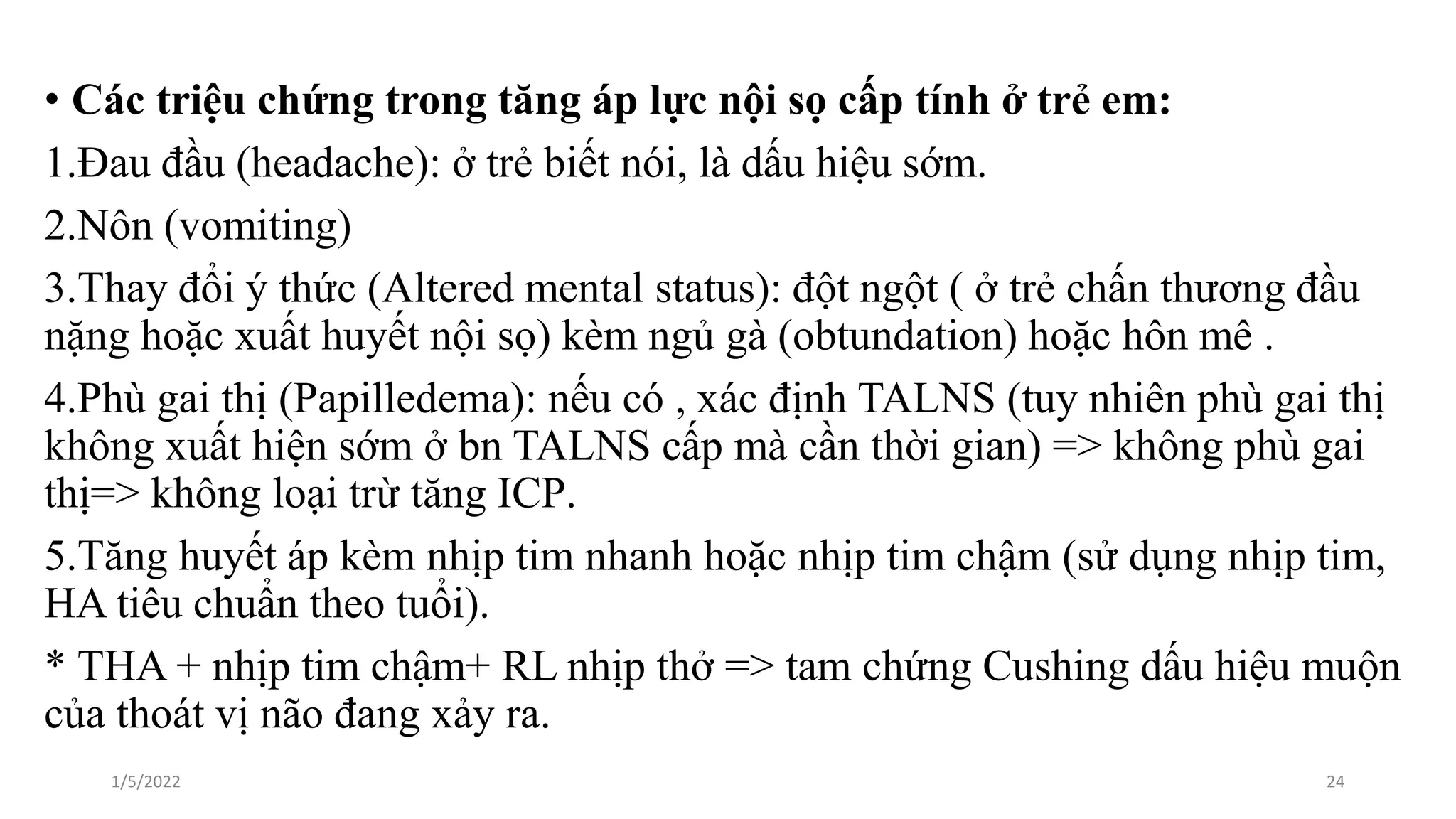 Elevated intracranial pressure (icp) in children | PPT