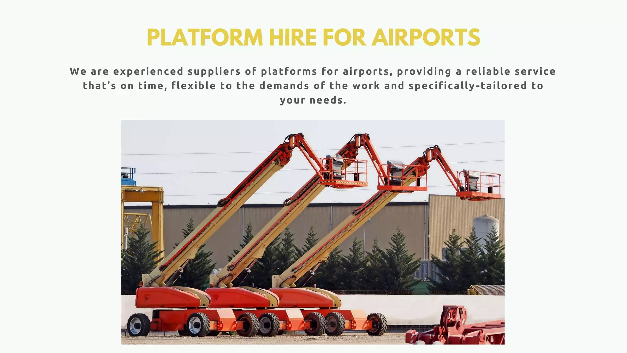 Elevated platform hire | PPT