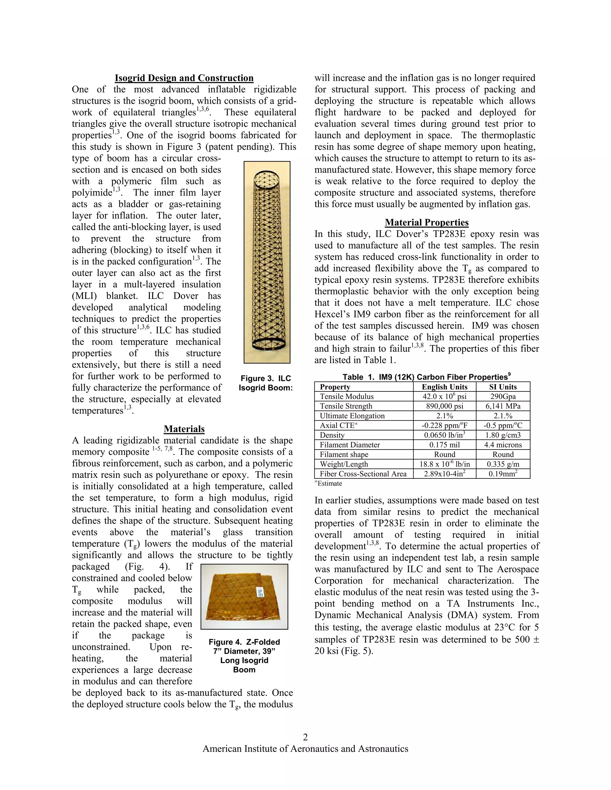 Elevated temperature mechanical_characterization_of_isogrid_booms | PDF