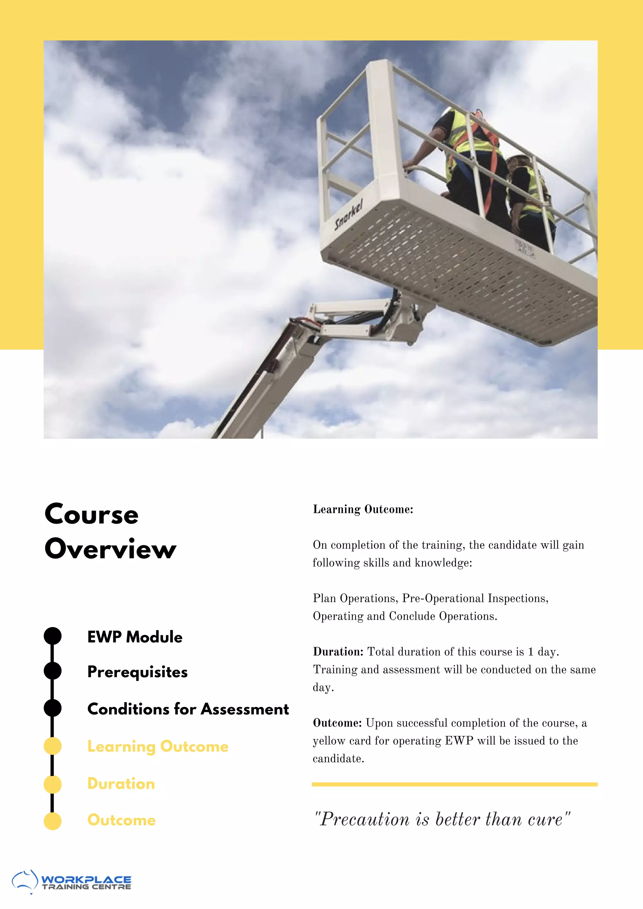 Elevated work platform | PDF | Vocational Training | Careers