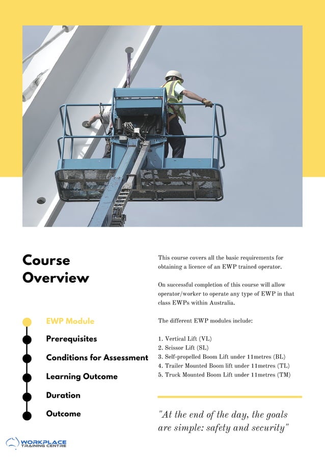 Elevated work platform | PDF | Vocational Training | Careers