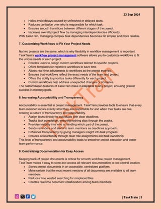 Elevate Project Management with TaskTrain’s Workflow Software.pdf