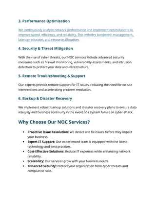 Elevate Your Business with Professional Network Operations Center (NOC ...