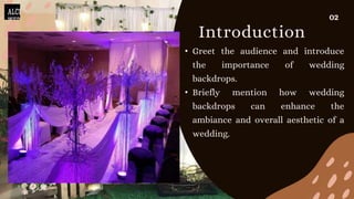 Elegant Wedding Backdrop Rentals for Memorable Celebrations | PPT