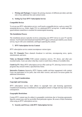 Elevate Your Entertainment with IPTV Subscription Service.docx