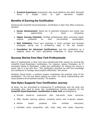 Elevate Your IT Skills with CompTIA Cloud Essentials+ Certification in ...
