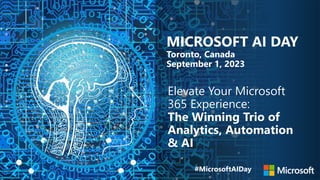 Elevate Your Microsoft 365 Experience The Winning Trio Of AI, Analytics ...