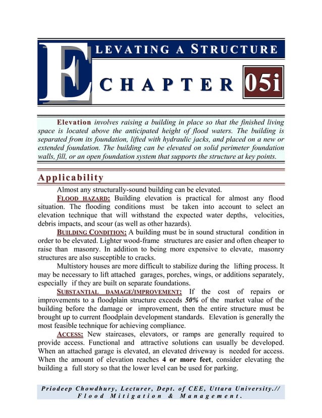 Elevating a structure | PDF