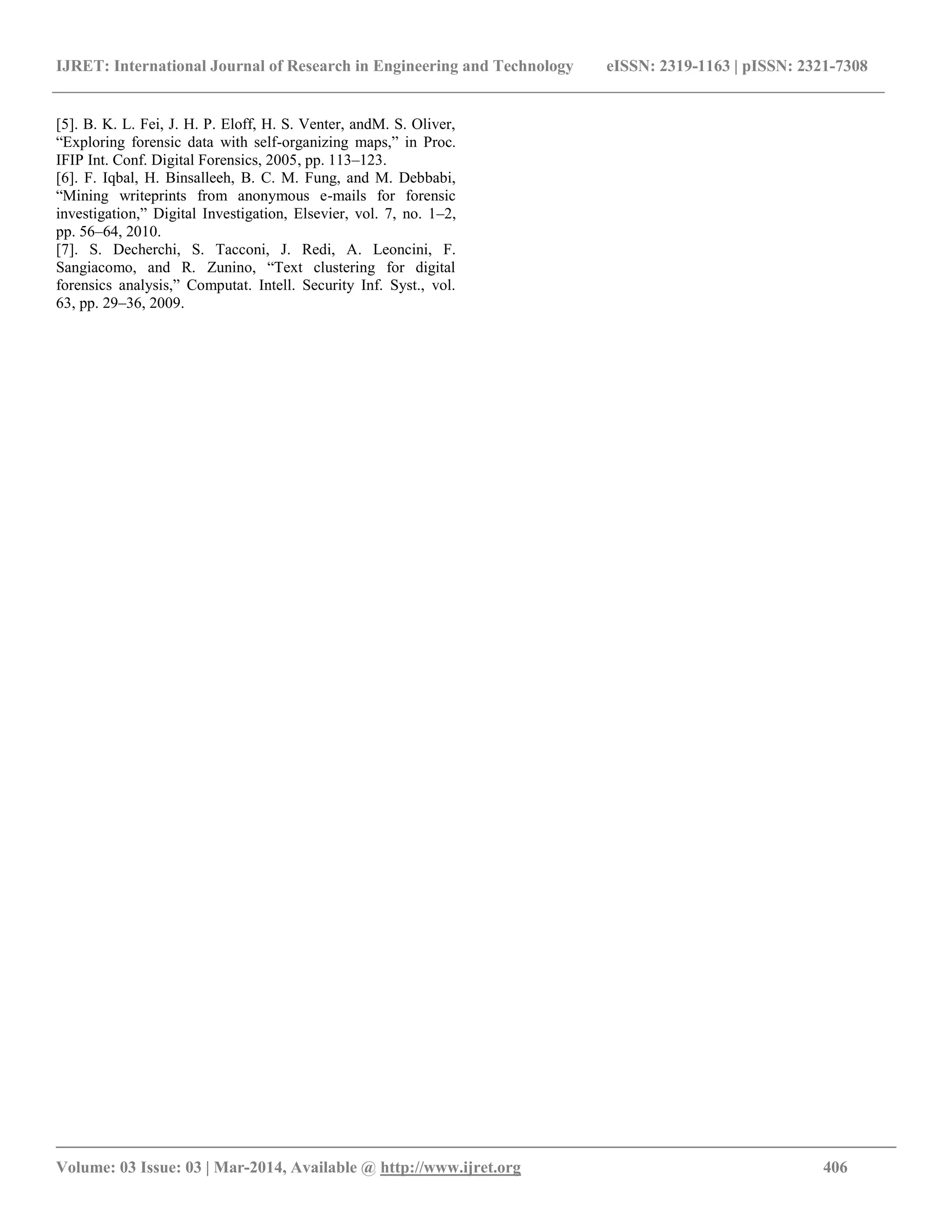 Elevating forensic investigation system for file clustering | PDF | Databases | Computer ...