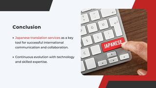 Elevating Global Communication Japanese Translation Services | PDF