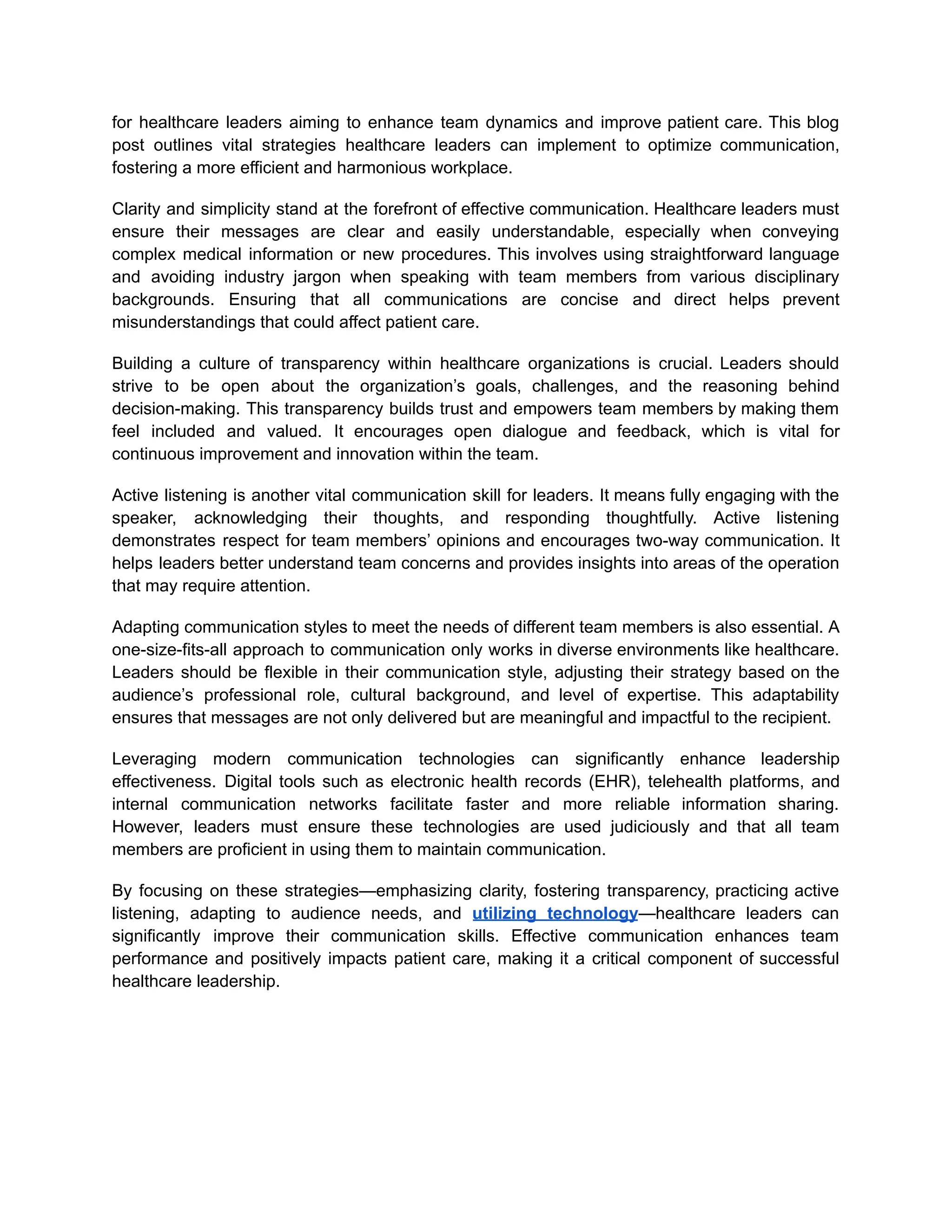 Elevating Healthcare Leadership_ Effective Communication Techniques for Team Excellence by Dr.pdf