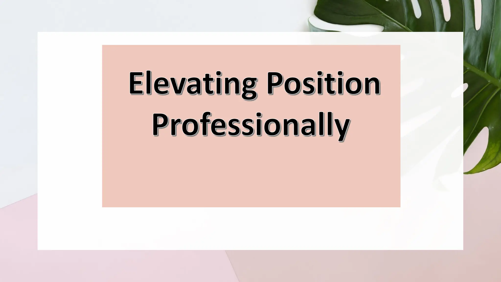 Elevating Position Professionally Through Promotion | PPT