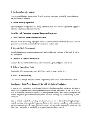 Boosting Retail and Warehouse Efficiency — Mediatech Marketing Barcode ...