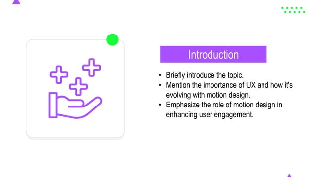 Elevating User Experience with UX Motion Design | PPT