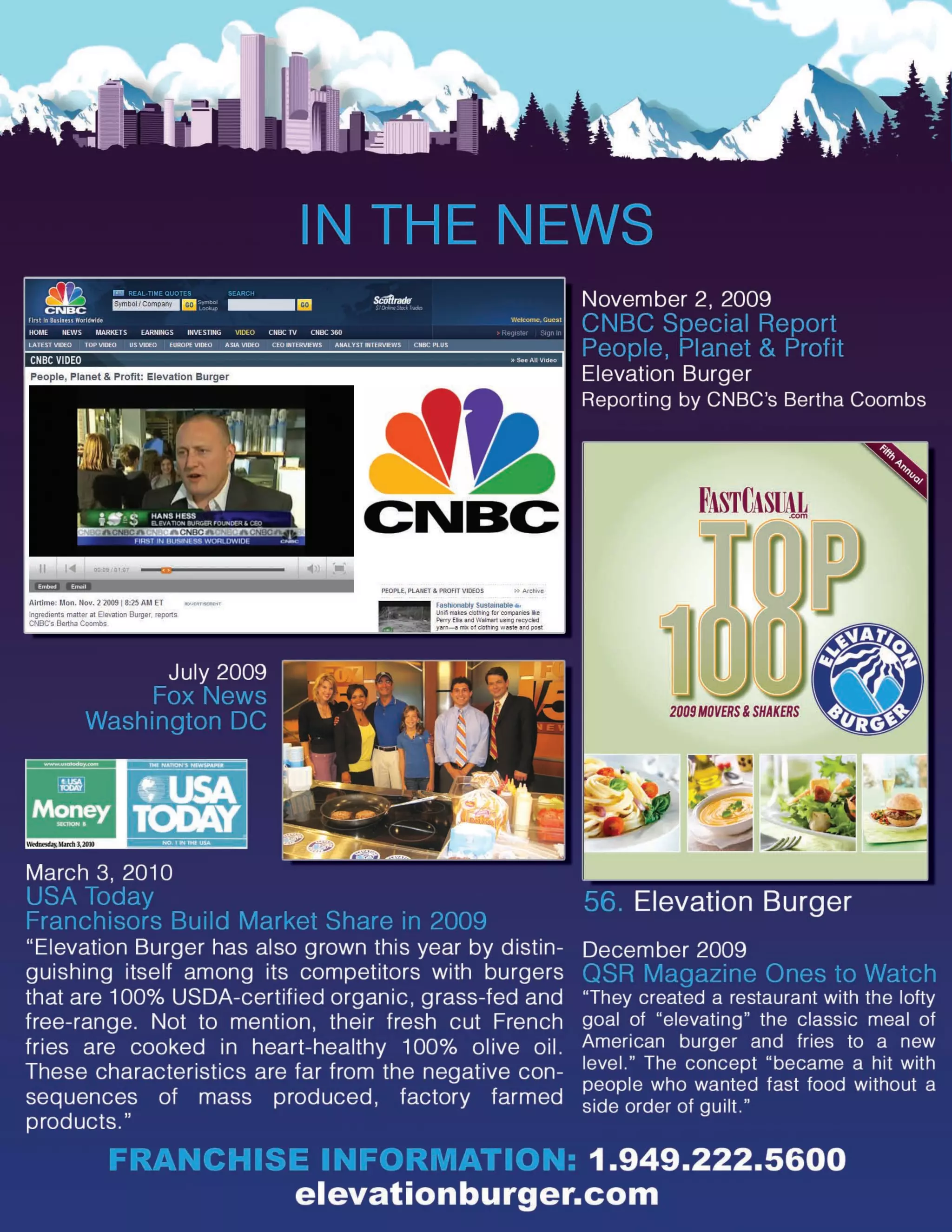 Elevation Burger Franchise Brochure | PDF