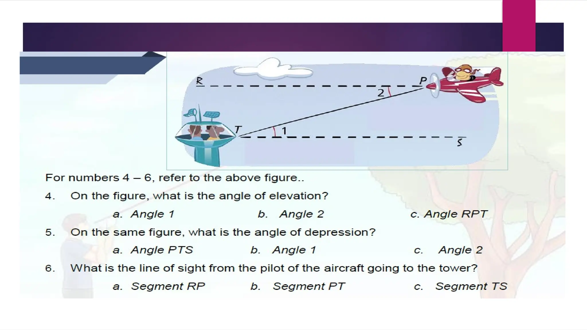 ELEVATION DEPRESSION grade 9 mathematics | PPTX