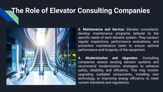 Elevator Consulting Companies | Caneleinc | PPT