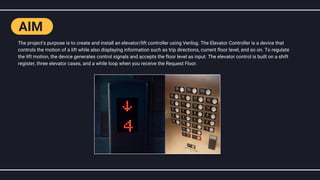 Elevator Control System using Verilog | PDF