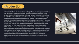 Elevator Control System using Verilog | PDF
