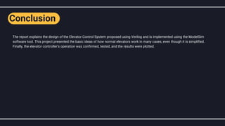 Elevator Control System using Verilog | PDF