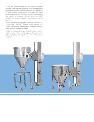 Elevator ( lifting & positioning device ) | PDF