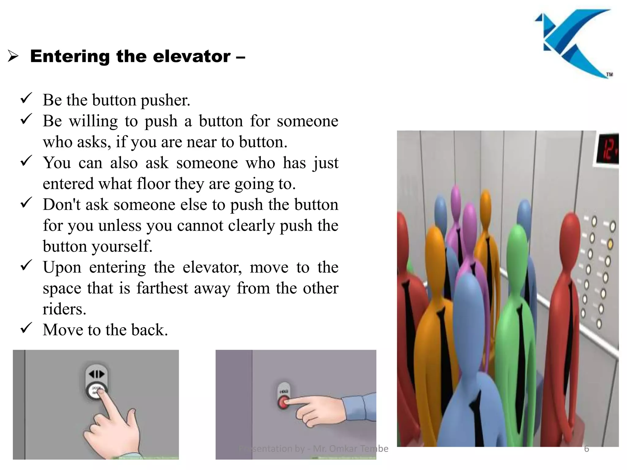Elevator Manners | PPTX